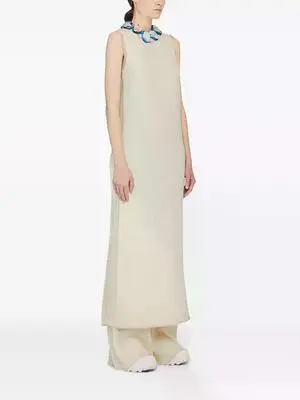 JIL SANDER Semi-sheer Knit Long Dress
