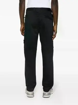 Stone Island Compass Badge Straight-leg Trousers - Blue