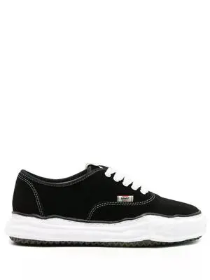 Mihara Yasuhiro Logo-patch Low-top Sneakers - Black
