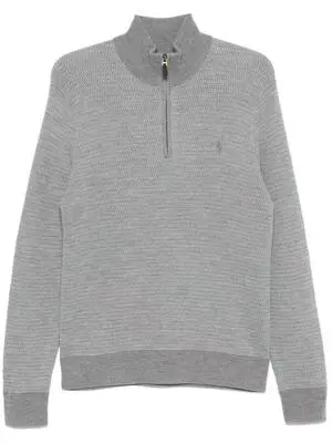 Polo Ralph Lauren Waffle-knit Half-zip Sweater