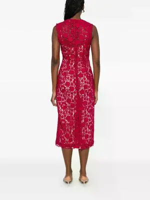 P.a.r.o.s.h Macramé Midi Dress