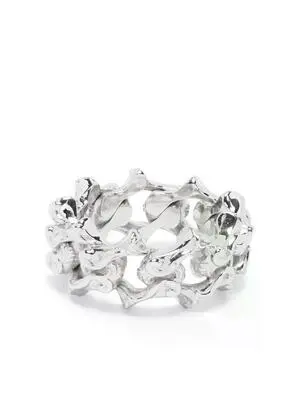 Emanuele Bicocchi Arabesque Chain-link Ring - Silver