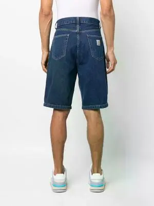 Carhartt Work In Progress Logo-patch Denim Shorts