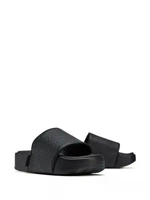 Y3 Pebbled Open-toe Slides - Black