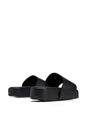Y3 Pebbled Open-toe Slides - Black