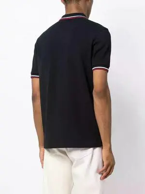 Fred Perry Contrast-trim Cotton Polo Shirt - Blue