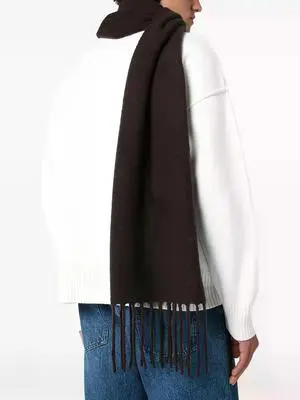 Destin Fringed Scarf - Brown