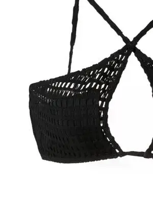 AMIR SLAMA Open-knit Cut-out Bikini Set