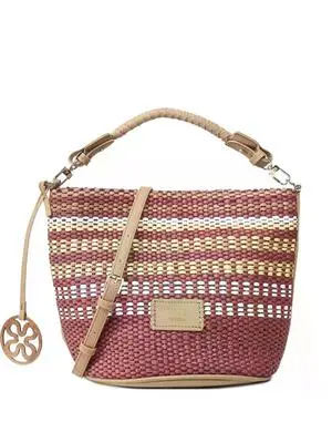 V°73 Stefanie Braided-detail Bucket Bag - Red