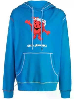 MOSTLY HEARD RARELY SEEN 8-BIT Graphic-print Cotton Hoodie