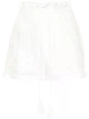 TWINSET Broderie-anglaise Paperbag Shorts