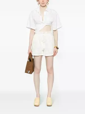 TWINSET Broderie-anglaise Paperbag Shorts
