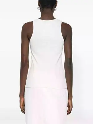 Rabanne Logo-patch Ribbed Tank Top