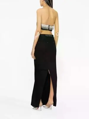 ROTATE BY BIRGER CHRISTENSEN Crystal-embellished Bandeau Top