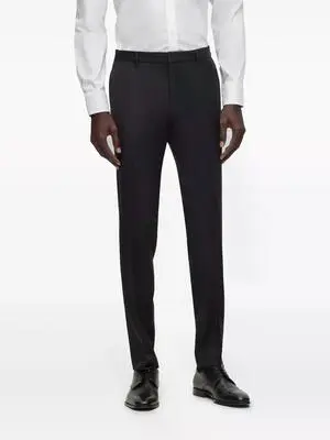 BOSS Straight-leg Cool Wool Trousers