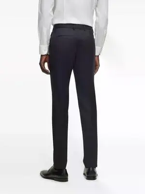 BOSS Straight-leg Cool Wool Trousers