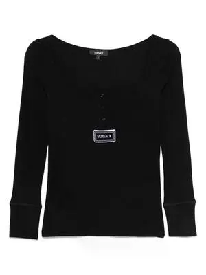 Versace Logo-patch T-shirt