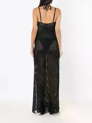 AMIR SLAMA Open-knit Maxi Dress