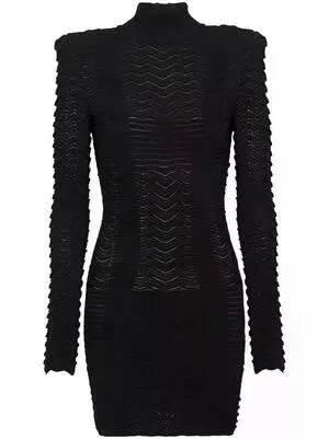Balmain Textured Cocktail Dresses