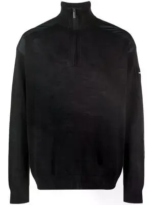 Calvin Klein Cotton-blend Quarter-zip Jumper