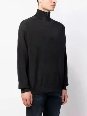 Calvin Klein Cotton-blend Quarter-zip Jumper
