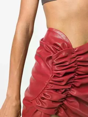 THE MANNEI Ruched Mini Skirt
