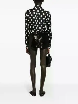 Dolce & Gabbana Polka-dot Silk Twill Shirt