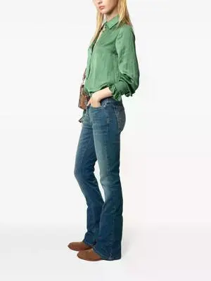 Zadig&Voltaire Thely Satin Shirt - Green