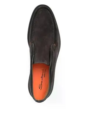 Santoni Dragon Suede Ankle Boots - Grey