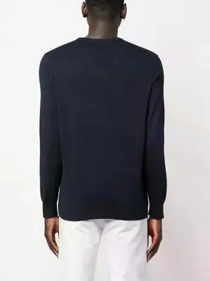Polo Ralph Lauren Knitted Jumper With Embroidered Logo - Blue