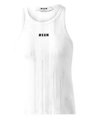 MSGM Racerback Ribbed Top
