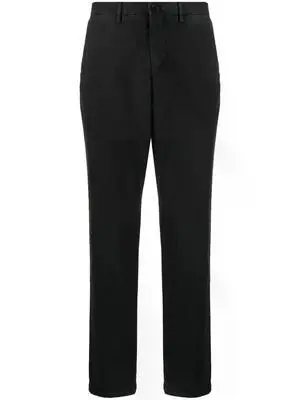 Paul Smith Zebra-embroidered Straight-leg Trousers - Black