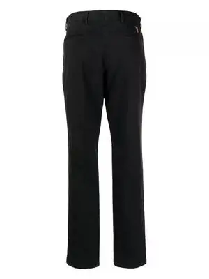 Paul Smith Zebra-embroidered Straight-leg Trousers - Black