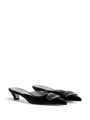 Dsquared2 35mm Logo-plaque Leather Mules