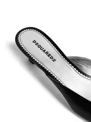 Dsquared2 35mm Logo-plaque Leather Mules