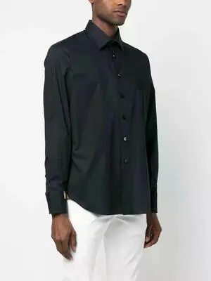 BILLIONAIRE Silver Cut Cotton Shirt