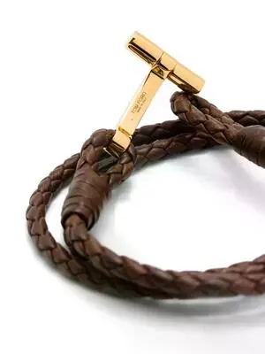 TOM FORD Braided Leather Bracelet