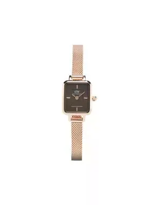 DANIEL WELLINGTON Quadro Mini 19mm Wristwatch - Brown
