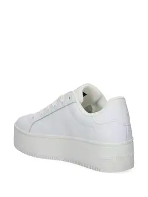 Tommy Hilfiger Leather Flatform Sneakers