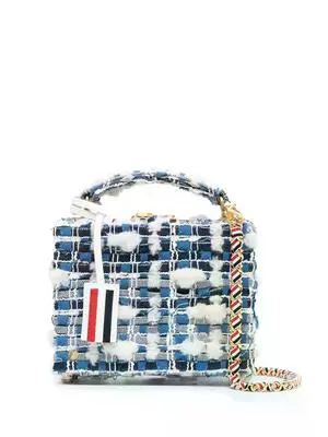 Thom Browne Mini Denim Pouf Tweed Bag - Blue