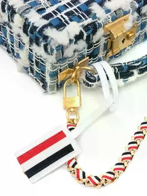 Thom Browne Mini Denim Pouf Tweed Bag - Blue