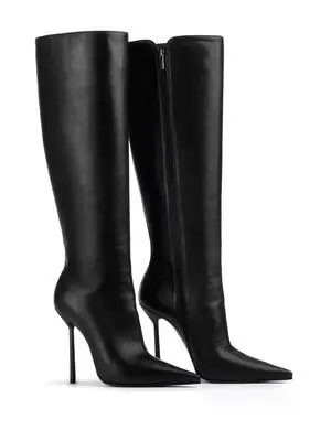 LE SILLA Bella 120mm Pointed-toe Leather Boots