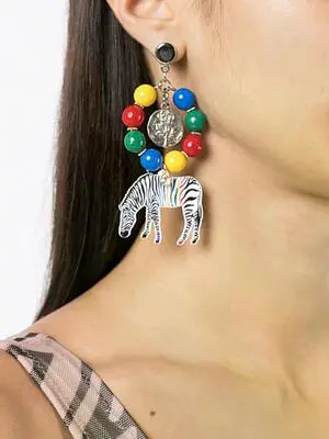 AMIR SLAMA Zebra Pendant Earrings