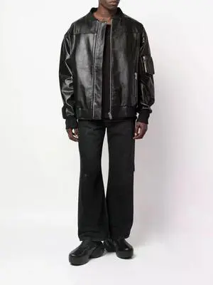 MISBHV X Ufo361 Leather Bomber Jacket
