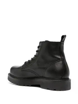Tommy Hilfiger Logo-patch Lace-up Leather Boots