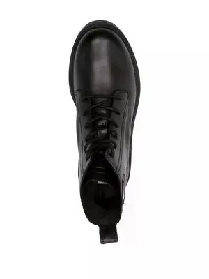 Tommy Hilfiger Logo-patch Lace-up Leather Boots