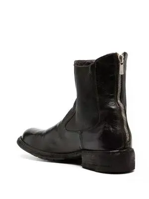 Officine Creative Round Toe Leather Boots