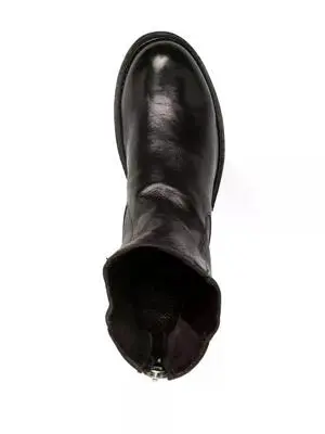 Officine Creative Round Toe Leather Boots