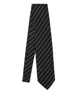 Destin Pinstriped Neck Tie - Blue
