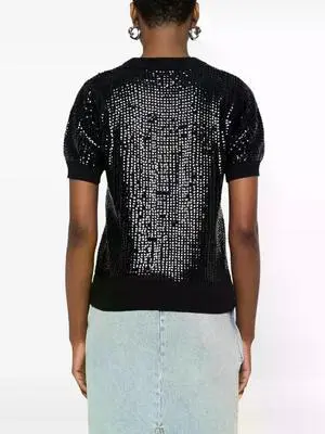 P.a.r.o.s.h Sequin-embellished T-shirt - Blue